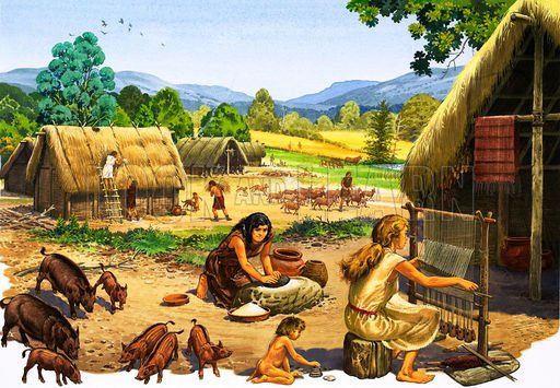 Early Humans Farming Crops