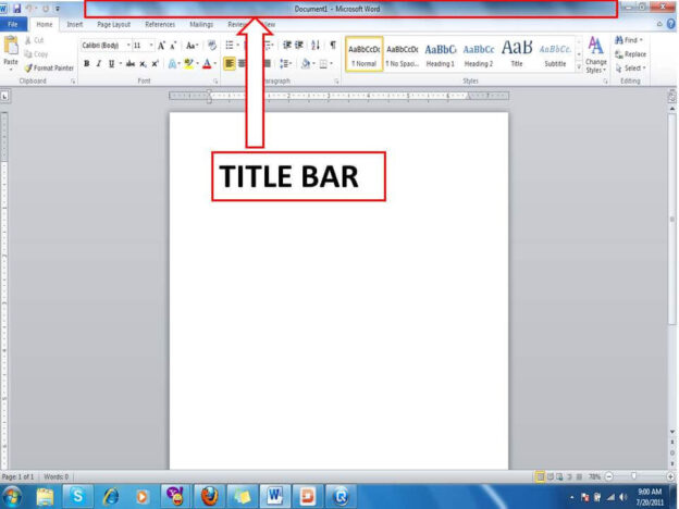 Some Elements Of Microsoft Office Word | Kofa Study