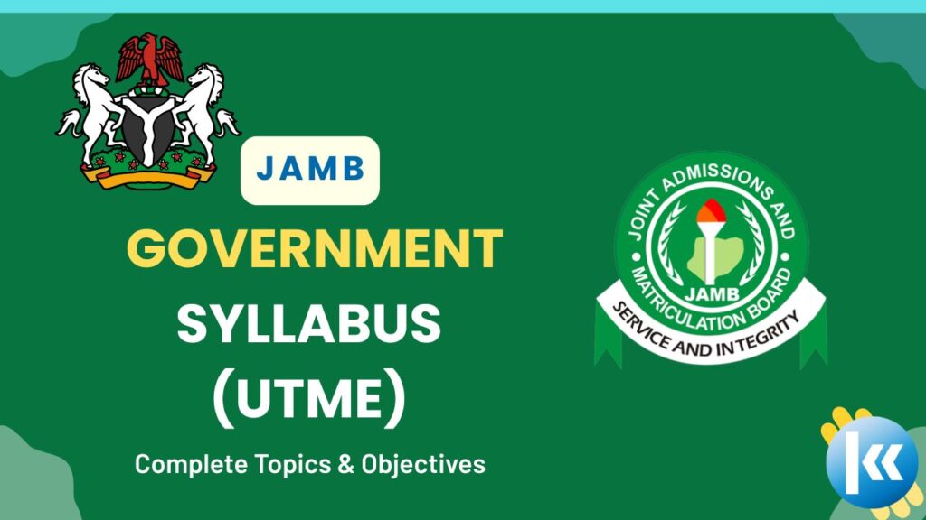 2026 JAMB Government Syllabus (UTME) – Complete Topics & Objectives ...